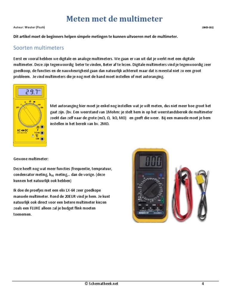 Multimeter | PDF