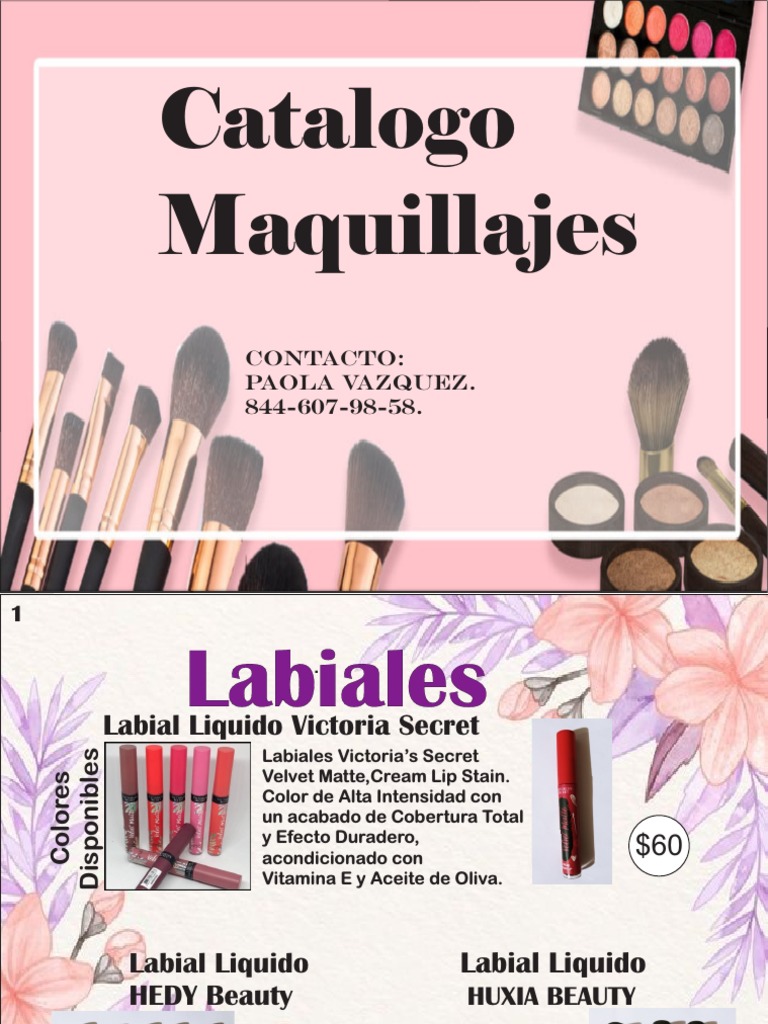 Catalogo Maquillajes | PDF | Productos cosméticos | Artículos de tocador