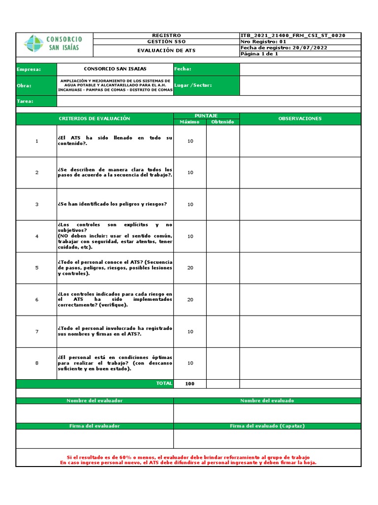 Evaluación de ATS en Proyectos de SSO | PDF