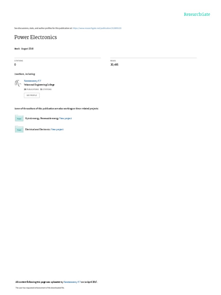 Powerelectronics Book | Download Free PDF | Power Electronics | Power ...