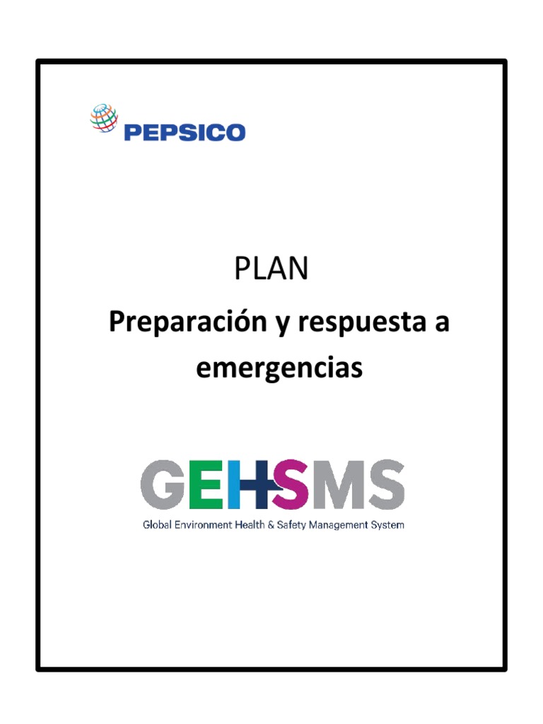 Plan de Emergencias GEHSMS | PDF | Desastres naturales | Peligros