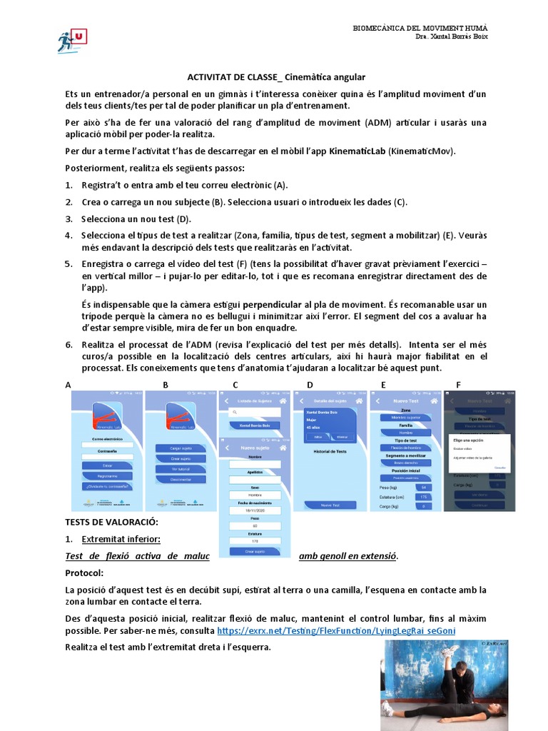 Cinemàtica Angular - LAB | PDF