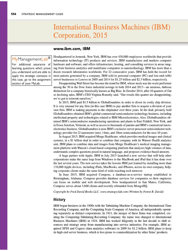 IBM Case Study | PDF