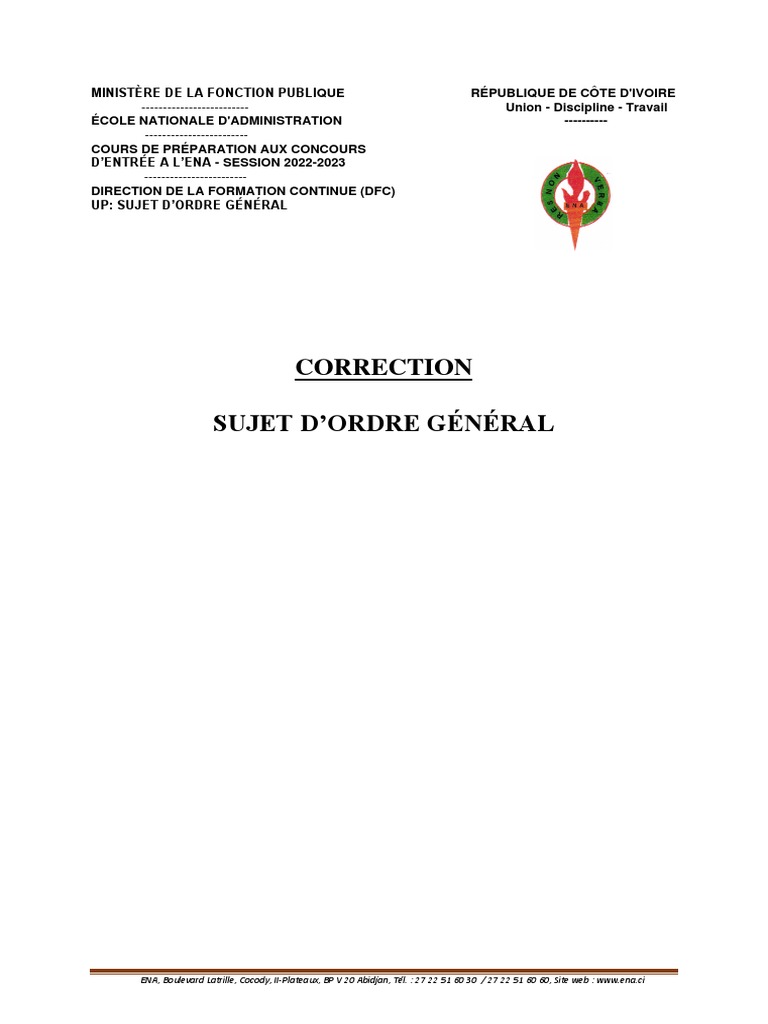 Correction Sog | PDF | État | Nation