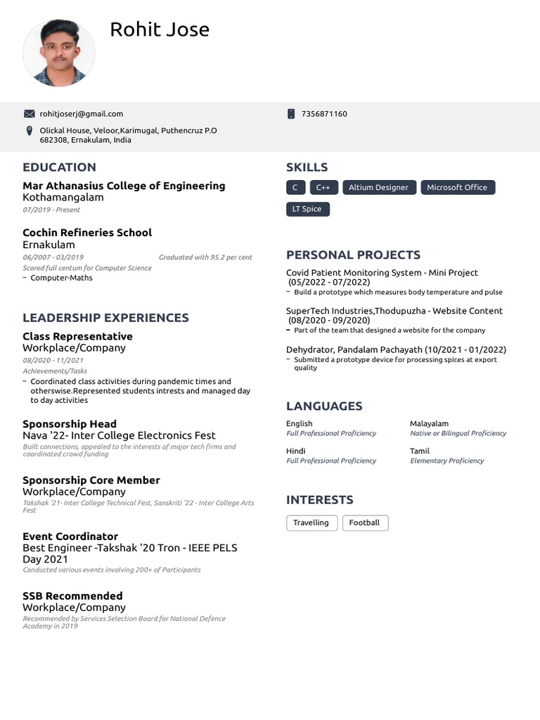 Rohit's Resume | PDF