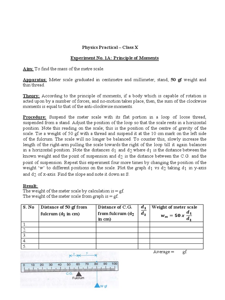Physics Practical Experiment | PDF | Electrical Resistance And Conductance | Weight