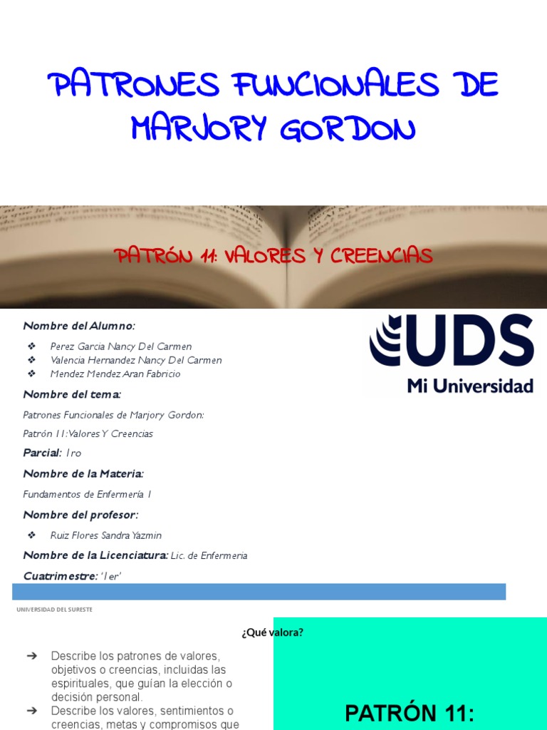 PATRON 11 Valores y Creencias | Descargar gratis PDF | Significado de ...