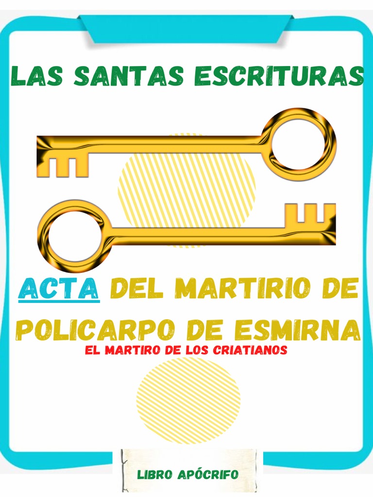 El Martirio de Policarpio de Esmirna. | PDF