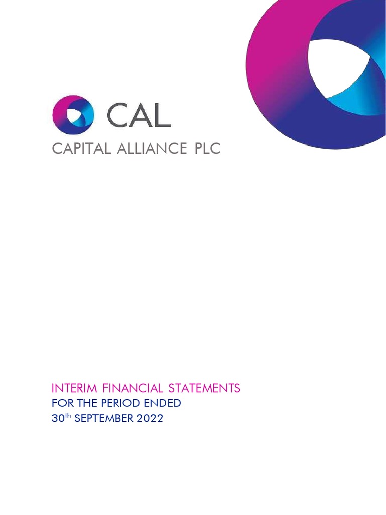Capital Alliance PLC: Interim Financial Statements | PDF | Fair Value | Valuation (Finance)