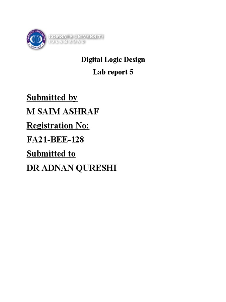 Lab 5 Pdf Digital Electronics Computing