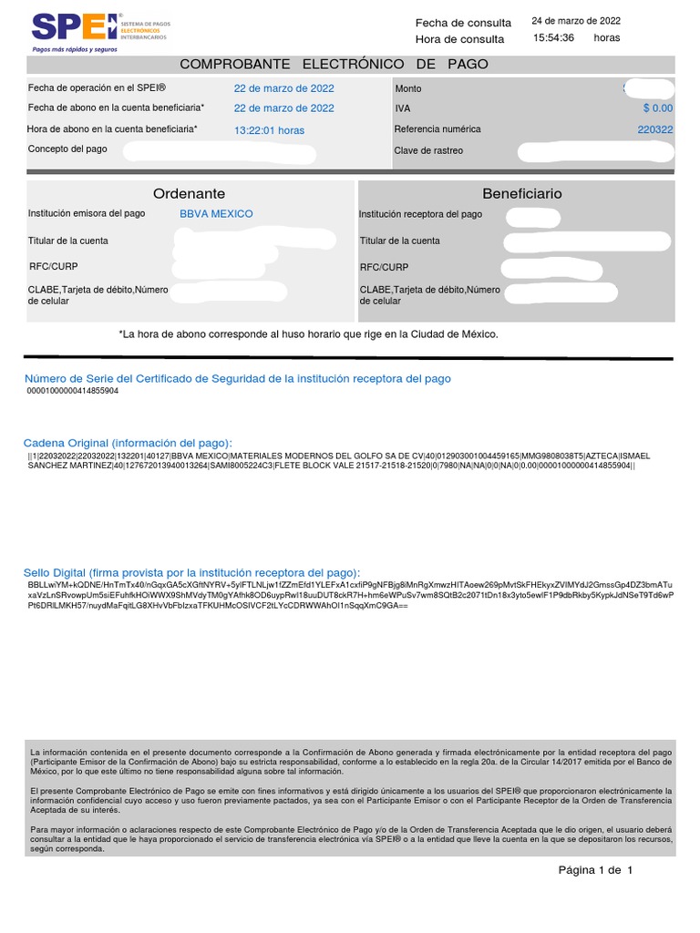 Validacion Cep PDF | PDF | Tarjeta de débito