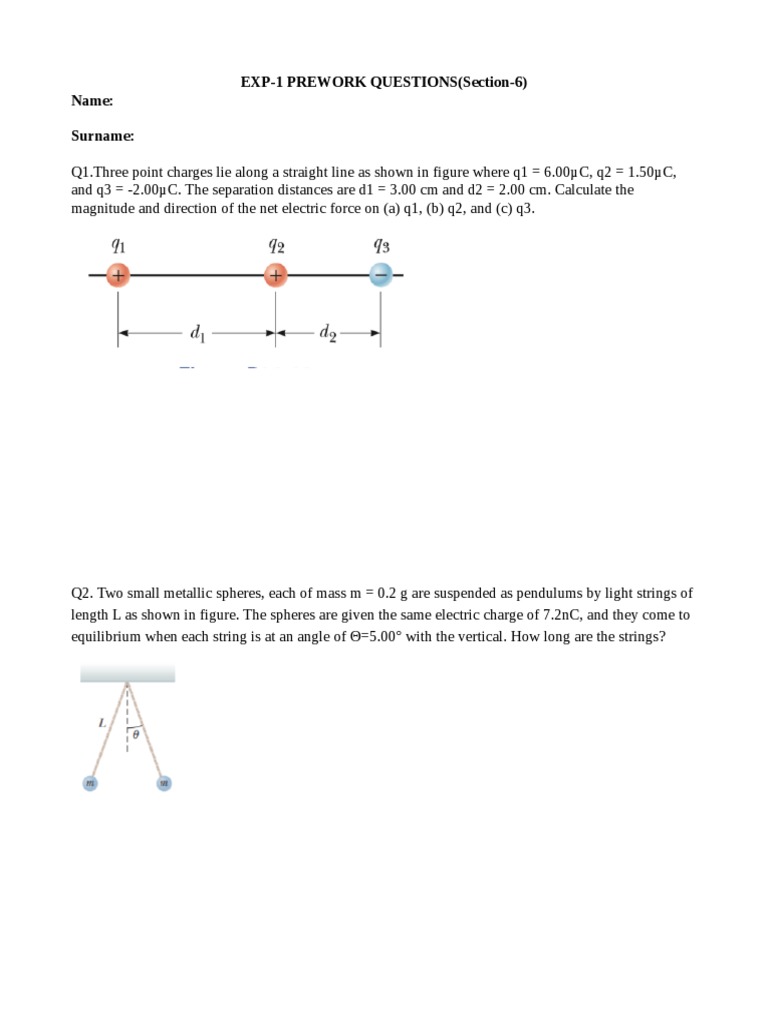 Exp1 Prework Section4 | PDF | Science & Mathematics | Teaching Methods & Materials
