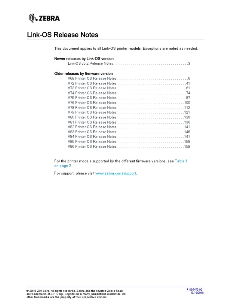 Link-Os - FW V5.2-P1105470-001 | PDF | Bluetooth | Wireless Lan