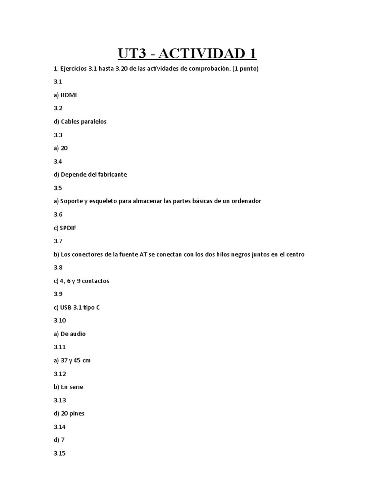 Ut3 - Actividad 1 | PDF