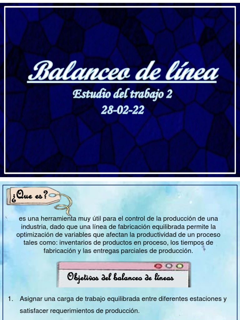 Balanceo de Linea Con Ejemplo | PDF