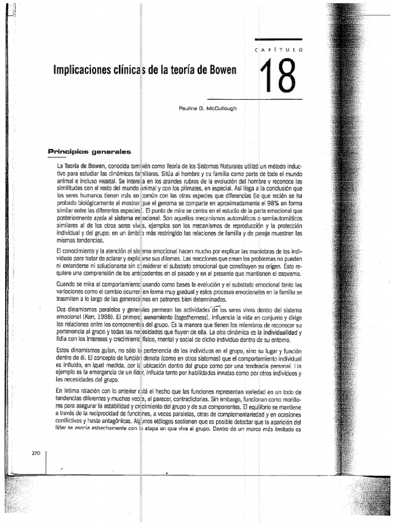 Implicaciones Clinicas de La Teoria de Bowen (1) .PDF 2 | PDF