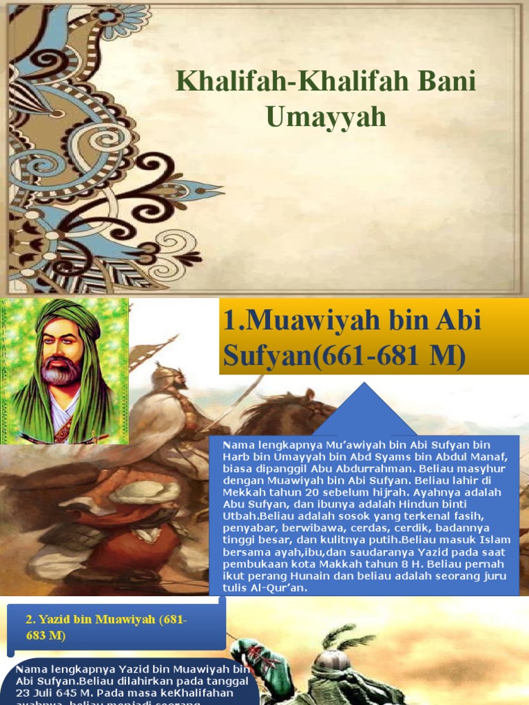 Presentasi Khalifah Bani Umayyah | PDF