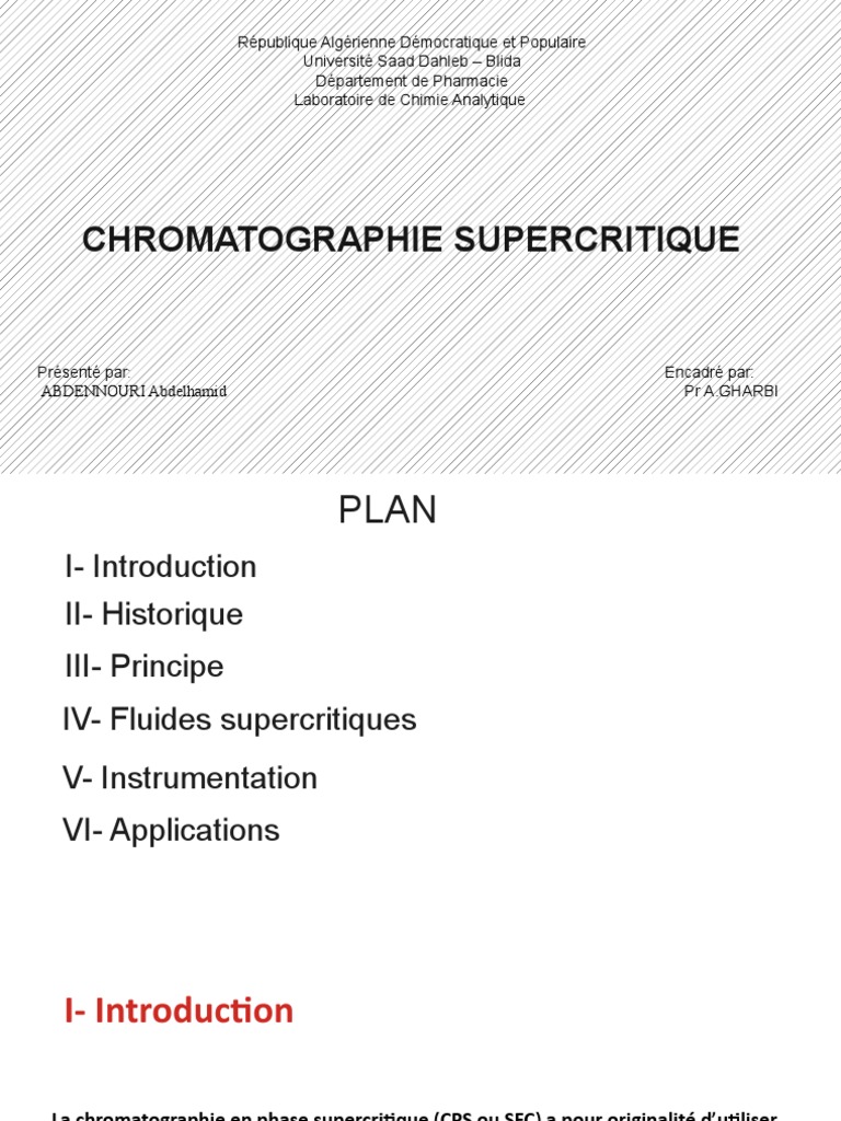 Supercritique | PDF | Fluide supercritique | Chromatographie