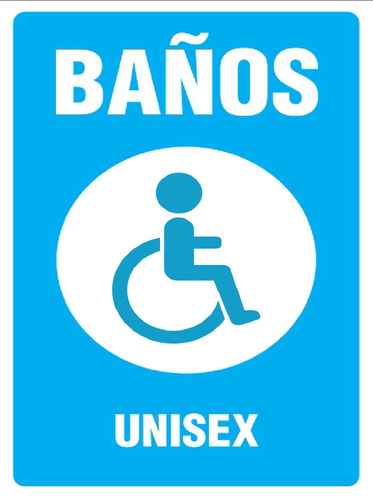 Baños Unisex Impedidos 7.75 X 11.75 | PDF