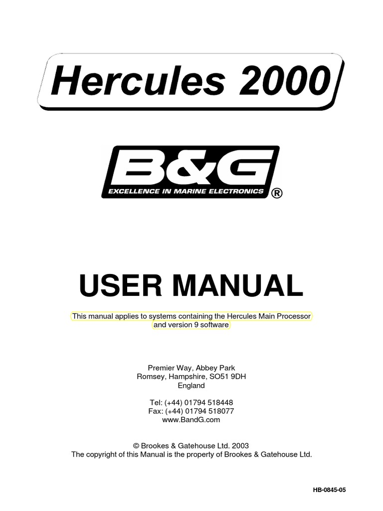 Hercules User Manual | PDF | Compass | Menu (Computing)