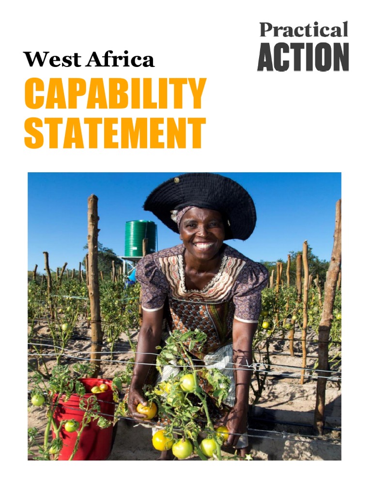 Practical Action West Africa Capability Statement | PDF | Climate ...