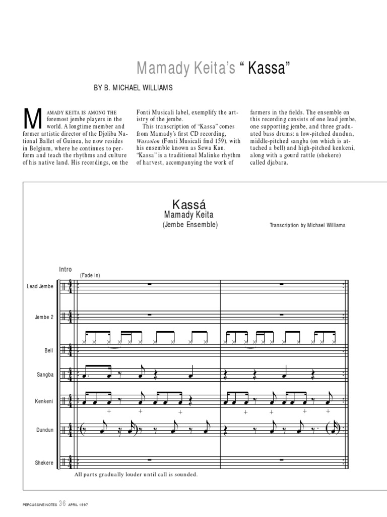 PNMamady Keita Kassa | PDF | Musical Forms | Musical Instruments
