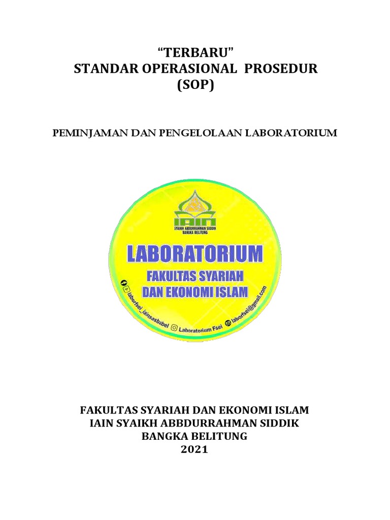 Standar Operasional Prosedur Laboratorium | PDF