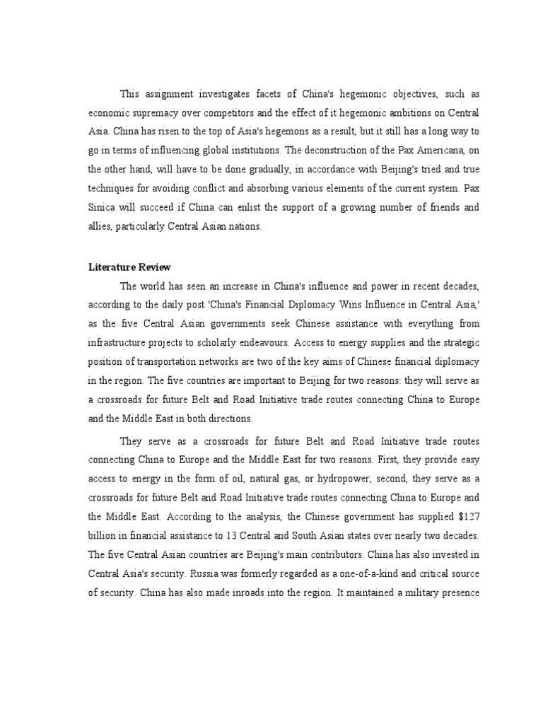 Central Asia and The Sinic Order | PDF | Central Asia | China