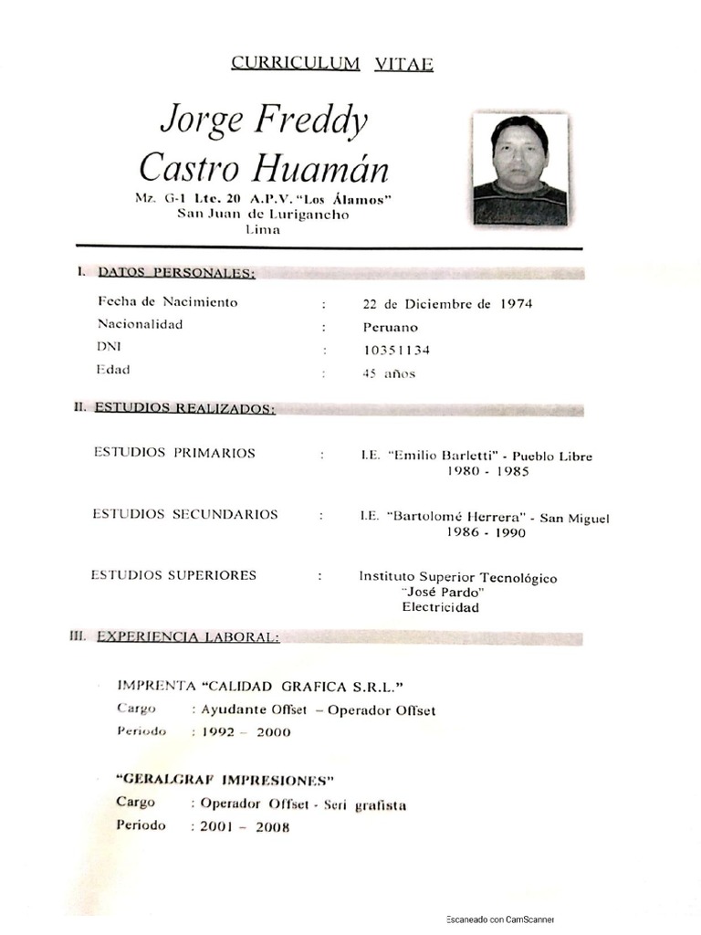 CV Jorge21 | PDF
