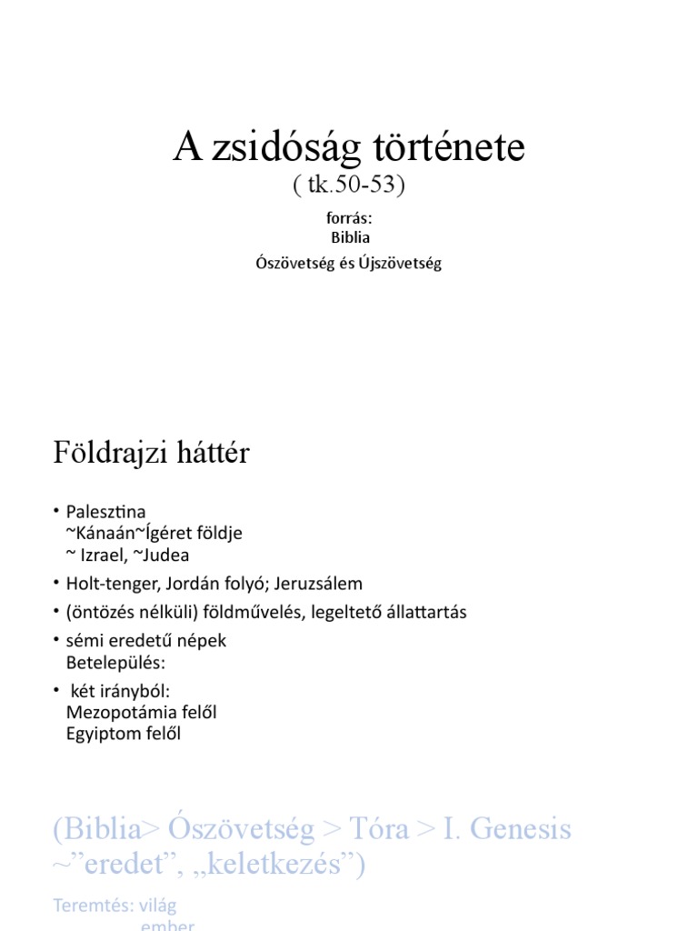 A Zsidóság Története | PDF