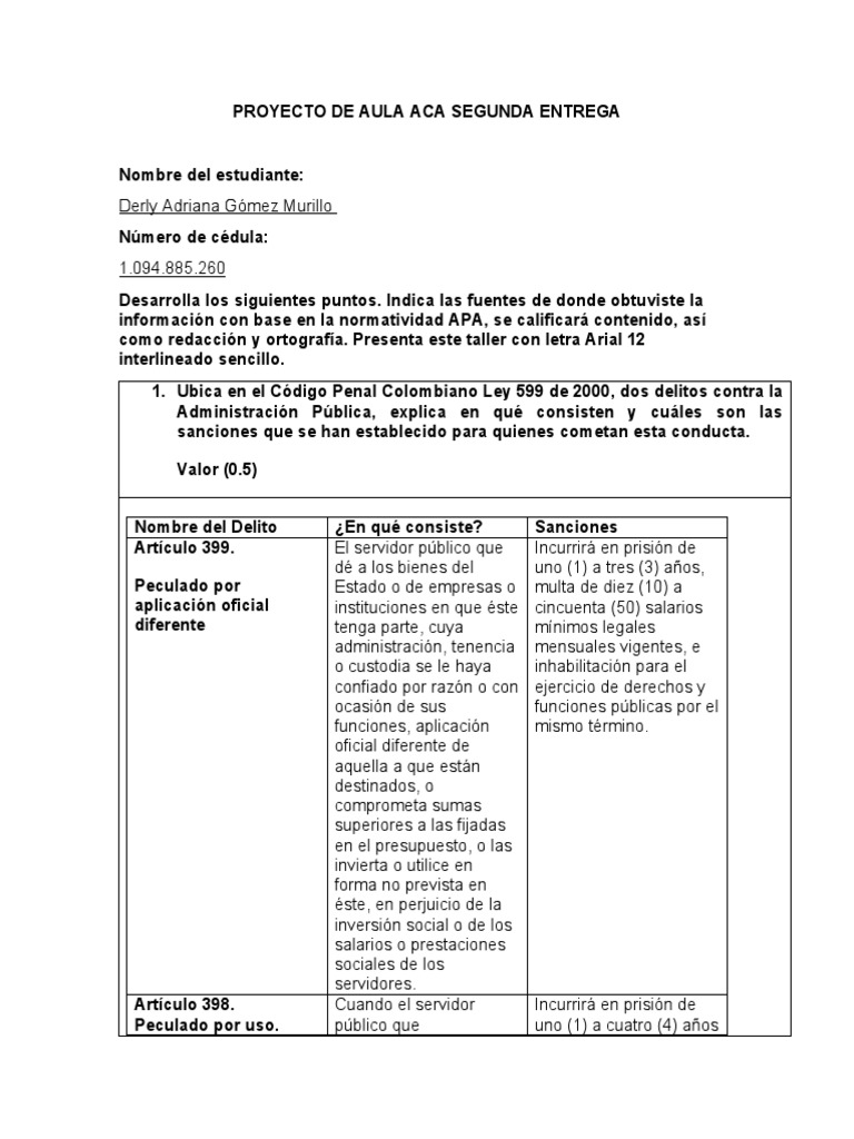 Proyecto de Aula Aca Segunda Entrega Administración Pública | PDF | Publicidad | Democracia