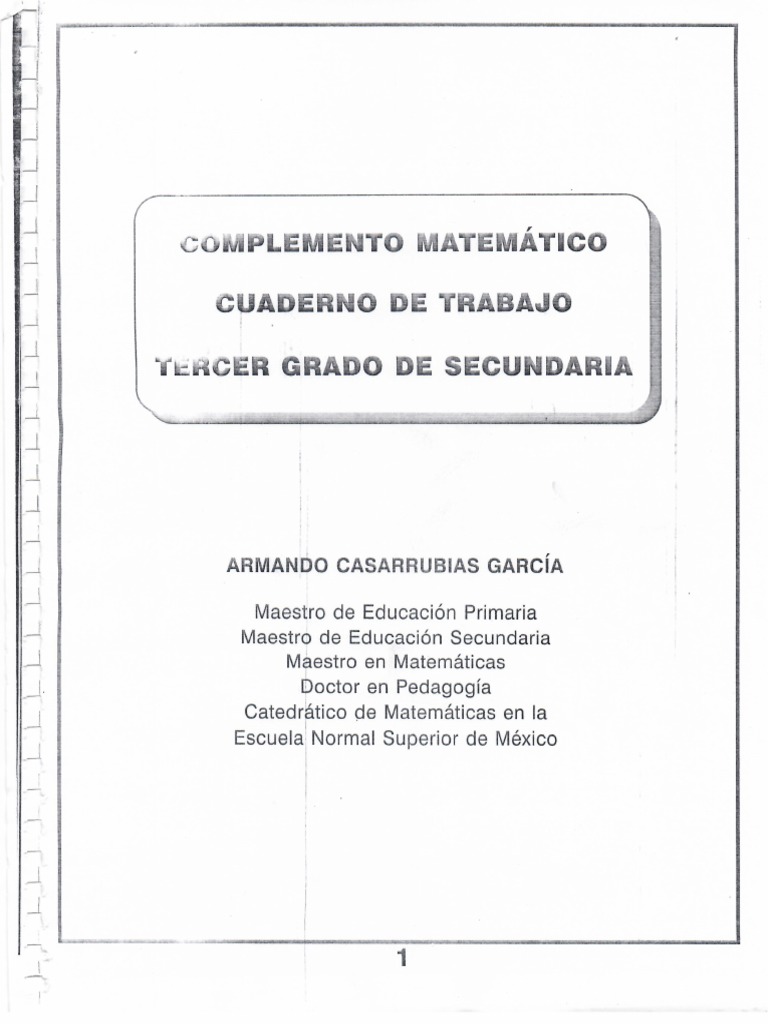 Complemento Matematico 1P | PDF