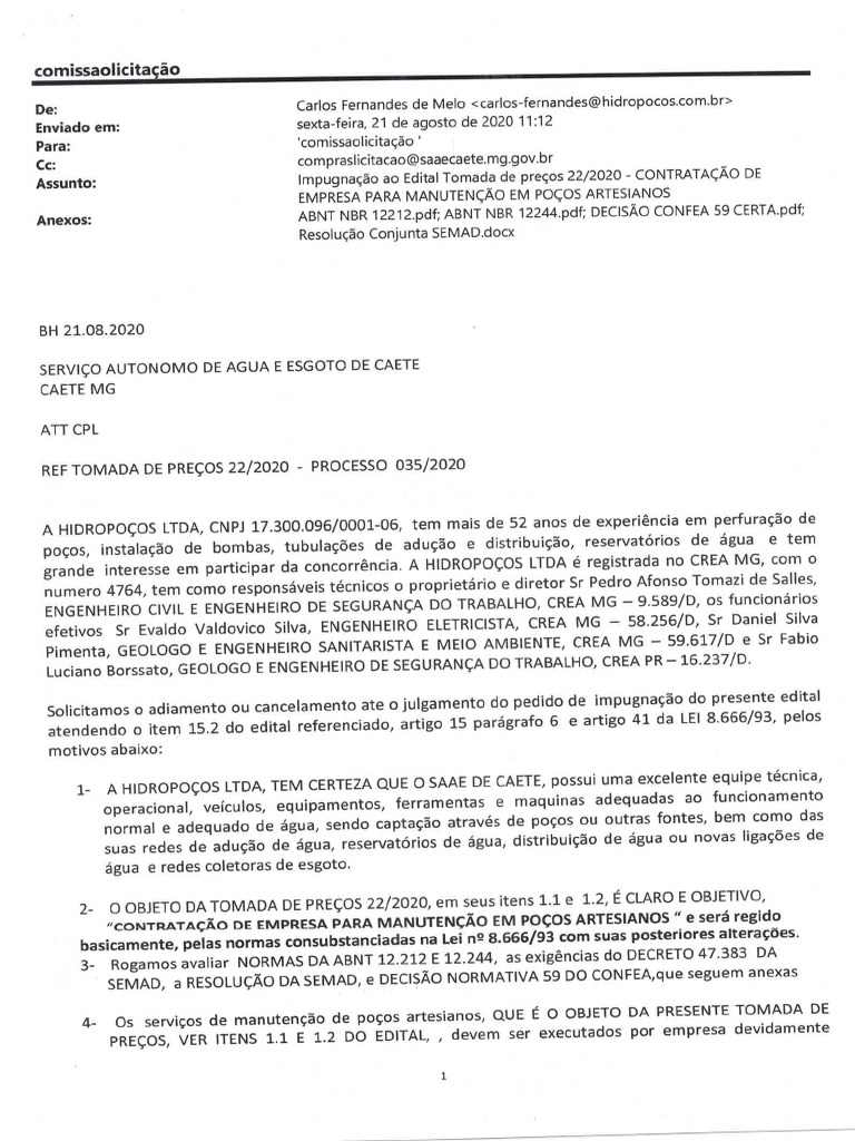 Abnt NBR 12212 12244 | PDF