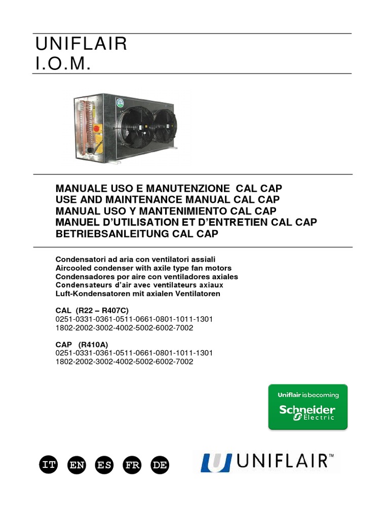 Manual Mantenimiento - CAL CAP | PDF
