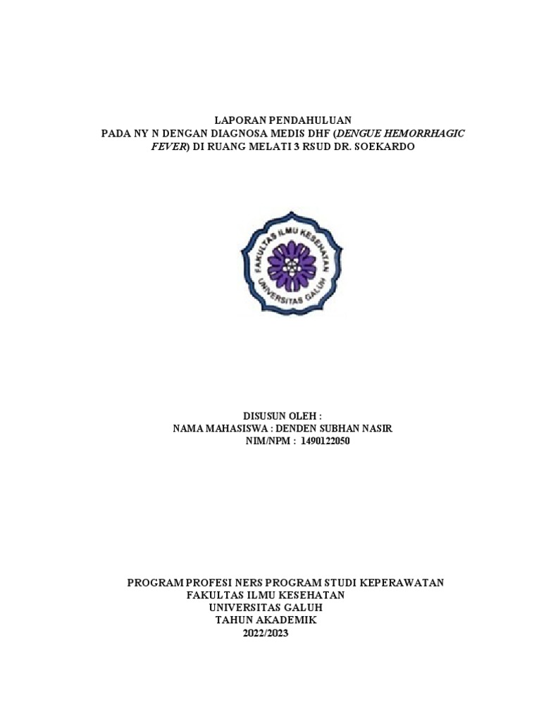 Laporan Pendahuluan Stase KMB | PDF