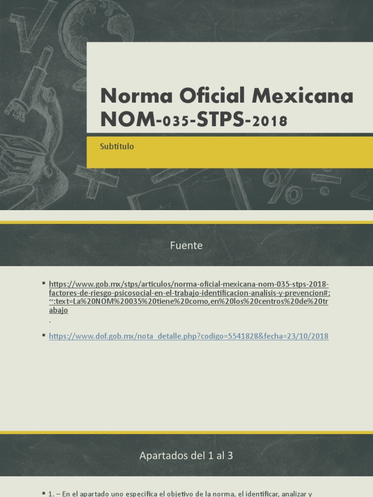 NOM-035: Prevención de Riesgos Psicosociales | PDF | Riesgo | Violencia