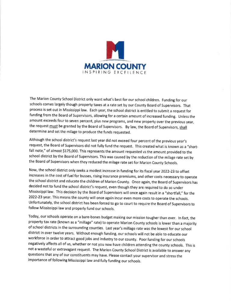 Marion County School District | PDF