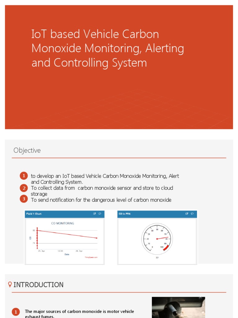 IoT Based Carbon Monoxide Monitoring, in Vehicle | PDF | Internet Of Things | 3 D Computer Graphics
