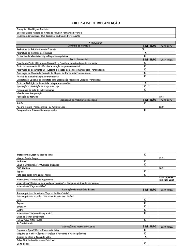 Cópia de Check List Word | PDF