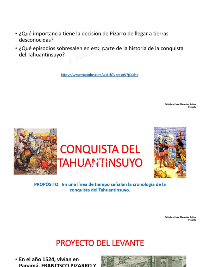 Conquista Del Tahuantinsuyo | PDF | Francisco Pizarro | Imperio Inca