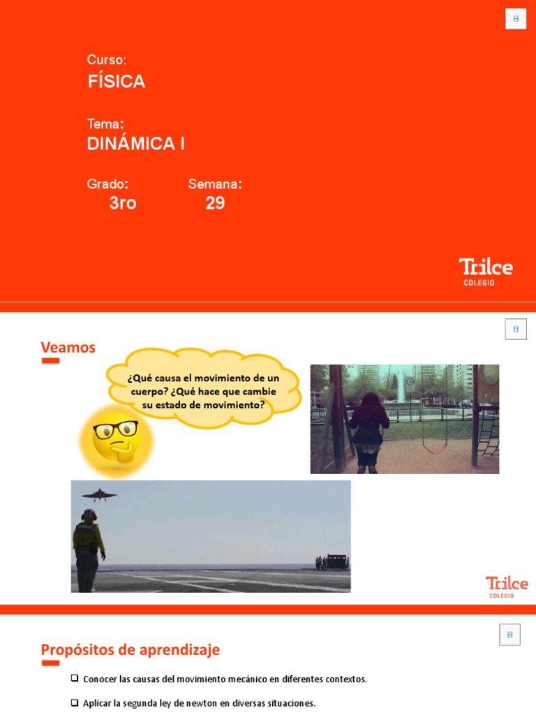 F-3ro-Dinámica I (PPT Con Audio) | PDF | Fuerza | Masa