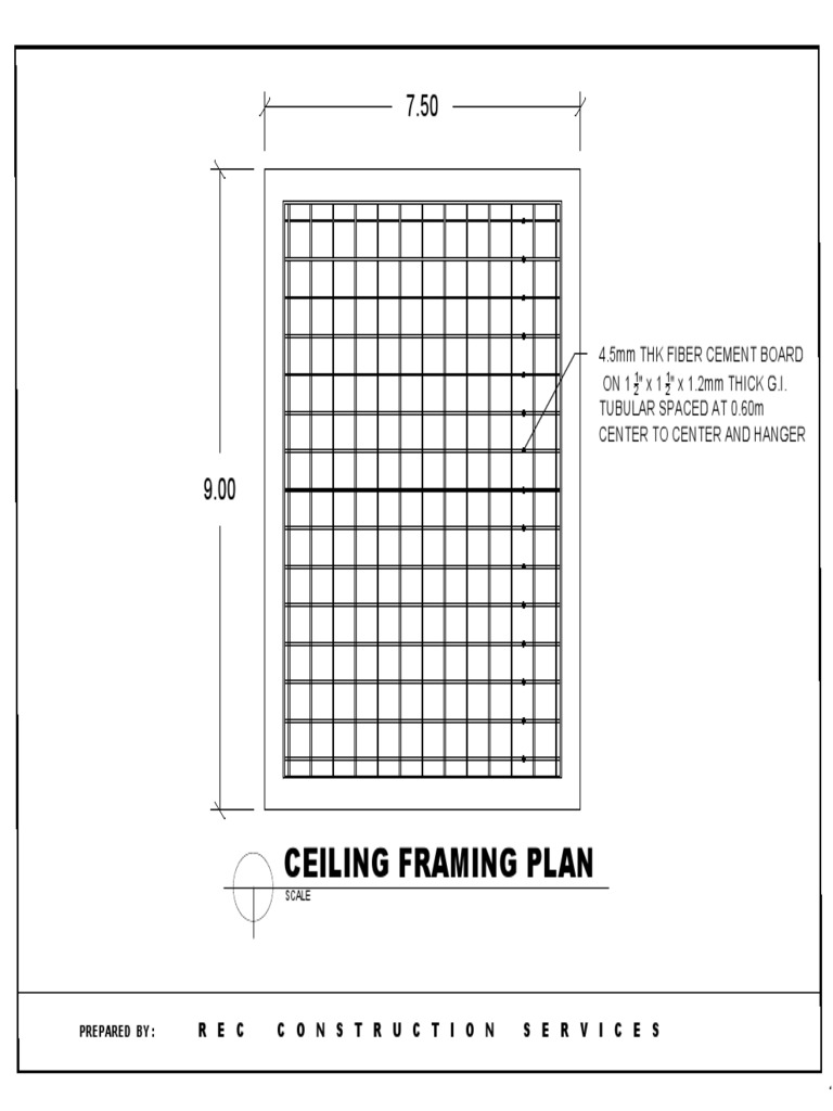 Ceiling Framing Plan | PDF