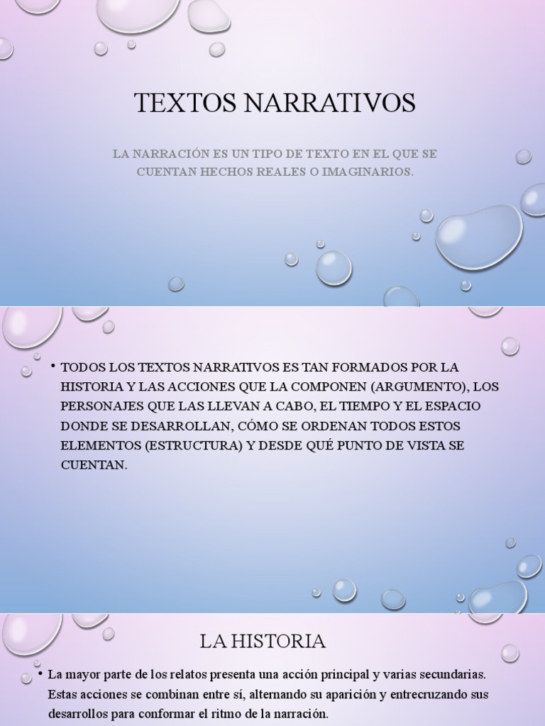 Textos Narrativos | PDF | Narración