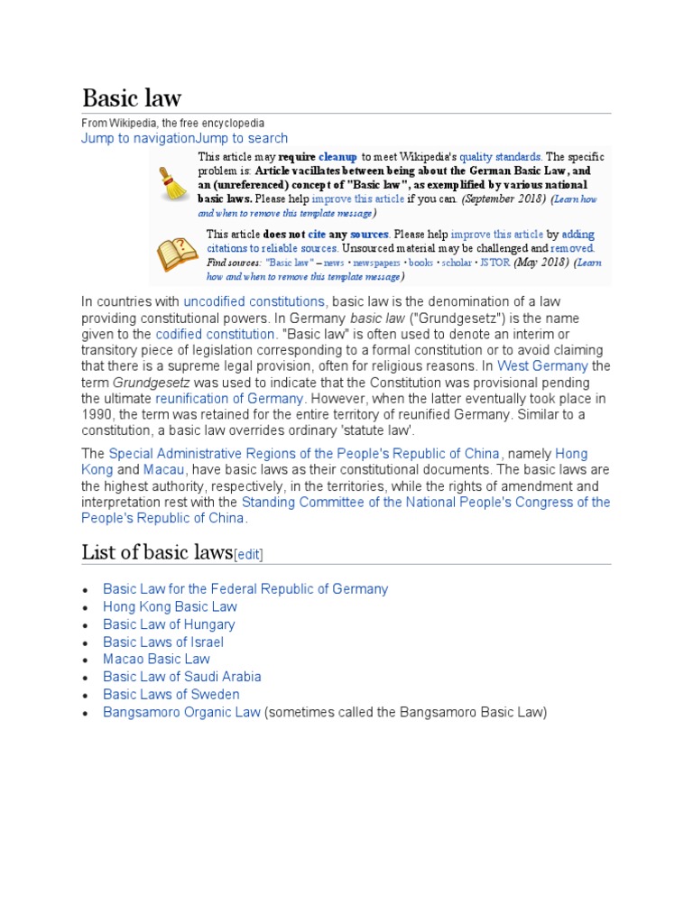 Basic Law Pdf