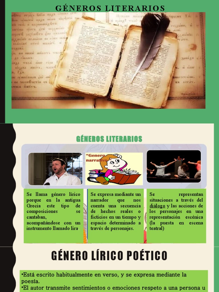 GÉNEROS LITERARIOS | PDF | Poesía