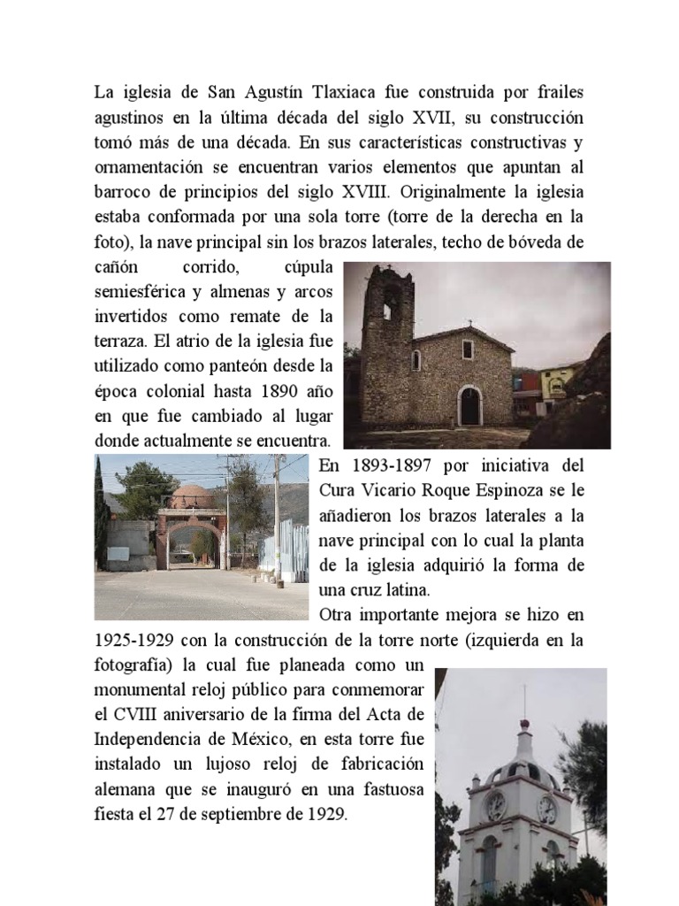 Iglesia de San Agustin Tlaxiaca 3103 | PDF | Iglesia (edificio)