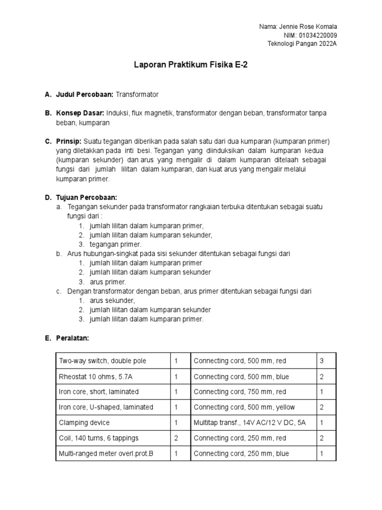 Jennie Rose Komala 01034220009 E2 | PDF