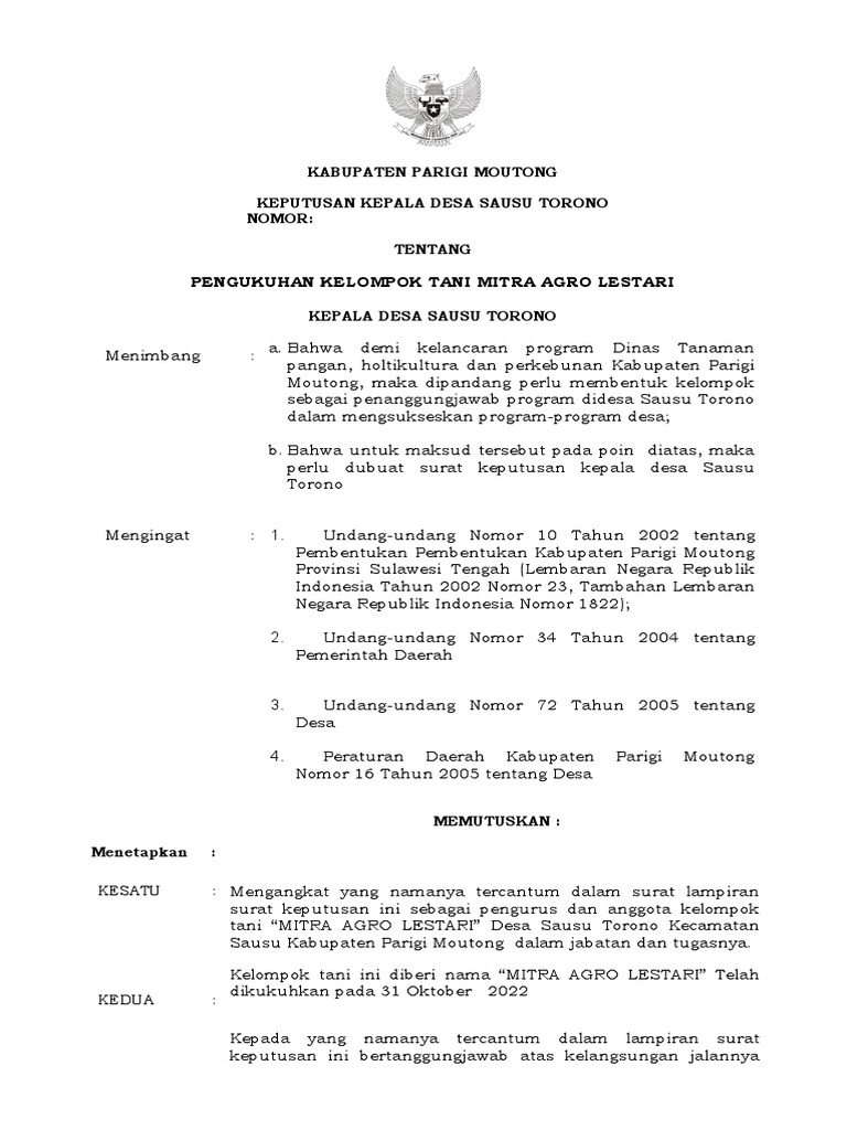 SK Pengukuhan SAMBUNG RASA 2 | PDF