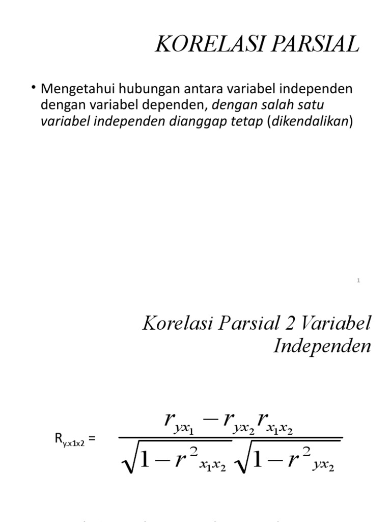 Korelasi Parsial | PDF