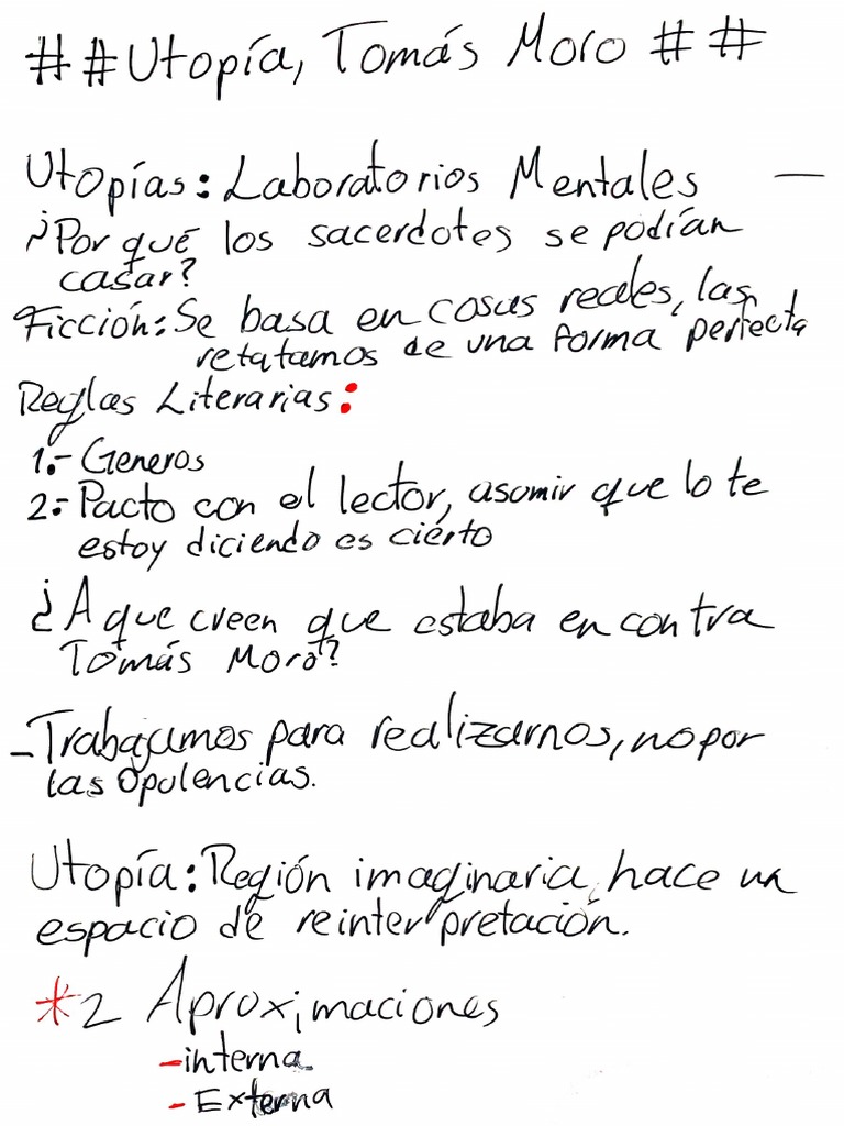 Utopía, Tomás Moro | PDF | Filosofía